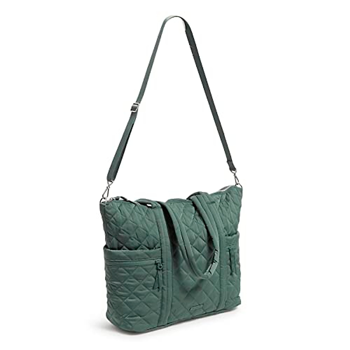 Vera Bradley Women's Performance Twill Large Multi-Strap Tote Bag, Olive Leaf, One Size