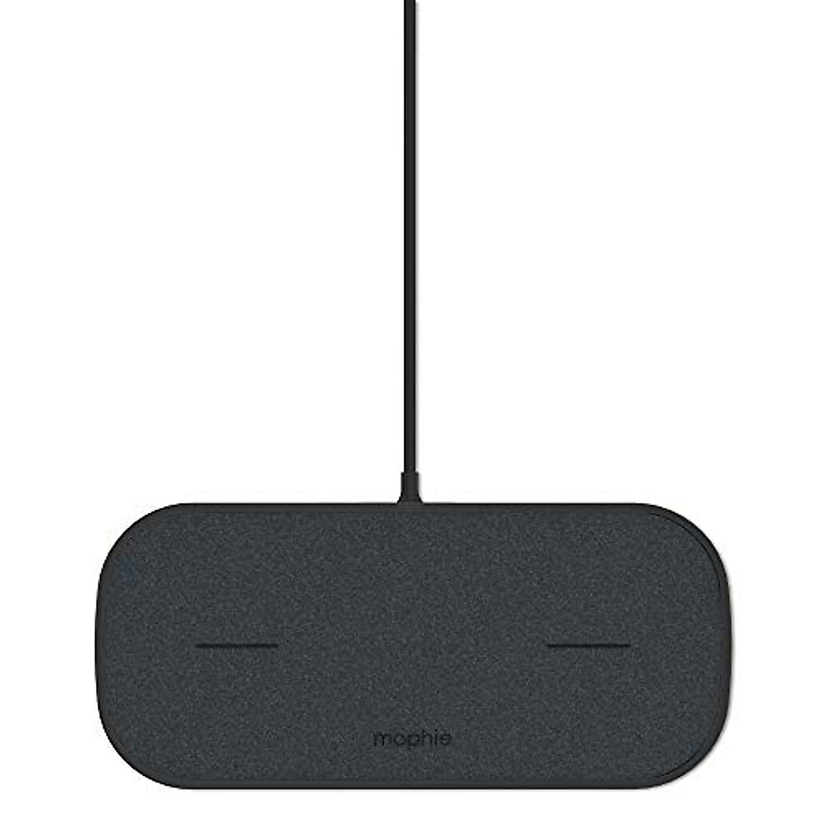 mophie Dual Universal Wireless Charging Pad - 10 Watt, Works with Qi-Certified Devices, Fast Charge for Samsung Galaxy, Google Pixel, Apple iPhone, Apple AirPods, and Extra USB-A Port for Apple Watch