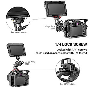 SMALLRIG Universal Low-Profile Quick Release NATO Rail Safety Rail 50mm/2inches Long with 1/4'' Screws for NATO Handle Camera Cage EVF Mount – BUN2468