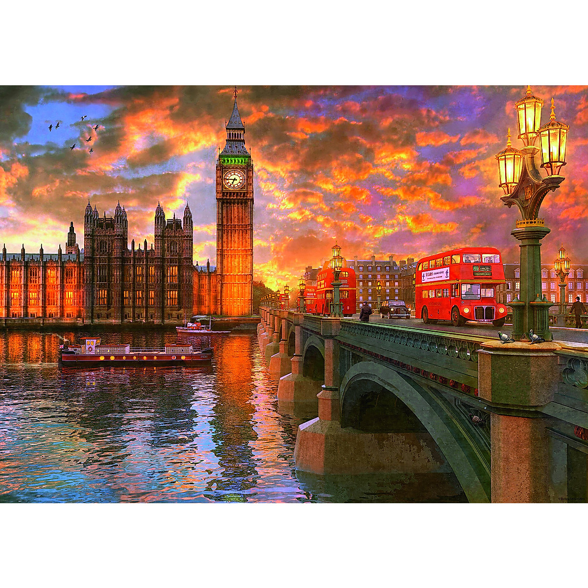 Ravensburger London - Westminster Sunset, 1000pc Jigsaw Puzzle