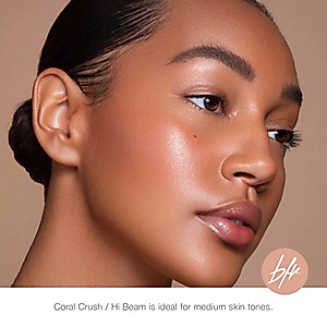 Beauty For Real Blush + Glo, In the Pink + Get Lit - Blush + Highlighter Stick - Cream-to-Powder Mineral Formula - Provides All Day Wear - Organic, Vegan - 0.32 oz