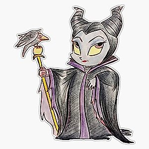 Generic Magnet Chibi Maleficent Magnet Bumper Sticker Car Magnet Flexible Reuseable Magnetic Vinyl 5(LAB-CTMAGNETS-2377)