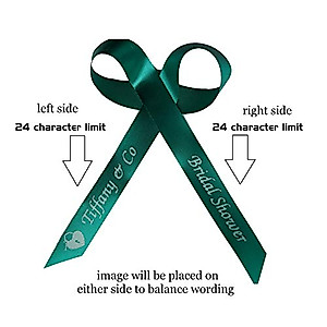 Personalized Ribbons for Bridal Shower Wedding Party Favors or Baby Showers, Fully Assembled - Custom Made Pack of 25