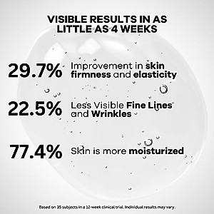 Clinical Skin Polypeptide Firming Serum, for Fine Lines and Wrinkles, Anti-Aging Serum, Antioxidants, Hyaluronic Acid, Night and Day, 1.7 Ounces