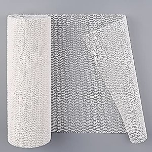 Anze Classic Grip Shelf Liner, Drawer Cabinet Liner for Shelving Non Adhesive Strong Grip Bottom Kitchen Pantry Desks Closet Dresser Cupboard Protector Mat (17.5 Inch x 8.2 Feet, White)