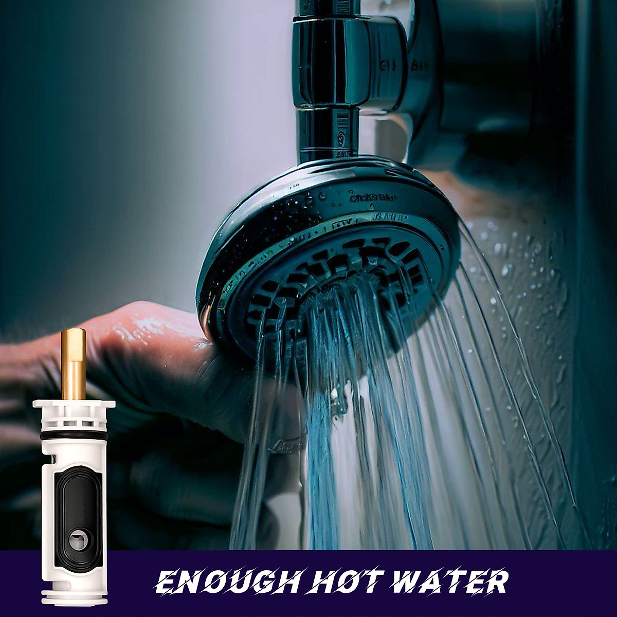 Replacement Cartridge for 1222 & 1222B, Tub Faucet Repair Parts for Single Handle Shower Valve, Rebuild Kit for 158085 Parts