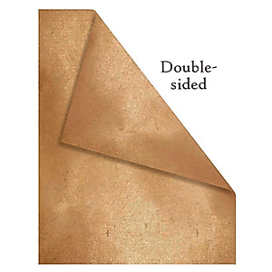 Aged Paper, 96 Sheets of Antique Looking Old Fashion Faux Parchment Paper, Letter Size 8.5 x 11 inch, Double Sided Printing Paper, by Better Office Products, Vintage Old Fashioned Faux Parchment Paper