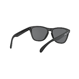 Oakley OO9013 Square Sunglasses, Matte Black/Prizm Black Polarized, 55 mm