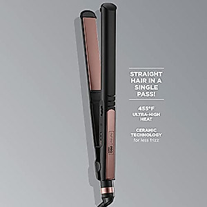 INFINITIPRO BY CONAIR Rose Gold Ceramic Flat Iron, 1-inch