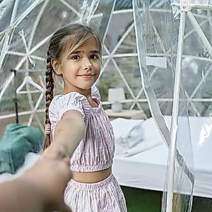 CZGBRO Bubble Tent Dome House Camping Tent 12ft, Garden Outdoor Clear Dome Shelter Geodesic Dome 5-7 Person for Backyard Patios, Canopy Gazebos Screen House Room Lean to Greenhouse