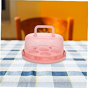 EXQUIMEUBLE portable cake box cupcake carriers cake packing holders refrigerator stand egg container cake carrier with lid and handle muffin pan Portable cupcake containers cupcake Transporter