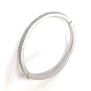 Kate Spade New York Crystal Bangle Bracelet Silver Tone