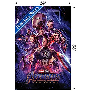 Trends International 24X36 Marvel: Avengers: Endgame - One Sheet Wall Poster, 24" x 36", Premium Unframed Version