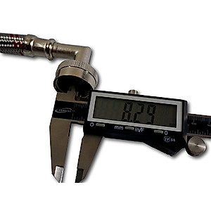 Premium Stainless Steel Washing Machine Hoses with 90 Degree Elbow, 4 Ft Burst Proof (2 Pack) Red and Blue Water Connection Inlet Supply Lines by Kelaro