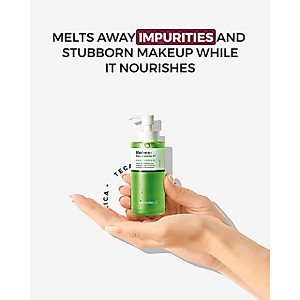 CENTELLIAN 24 Deep Cleansing Oil with Centella Asiatica, TECA, and Salicylic Acid - Korean Skin Care Hypoallergenic Face Wash, Gentle Eye Makeup Remover & Blackhead Remover (6.76 fl oz)