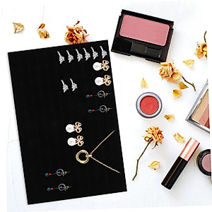 Didiseaon 9 pcs Jewelry Box black stand black choker necklace black sponge Ear Stud Pad black foam ring insert drawer ring organizer earring display tray jewelry insert pad foams pad lining