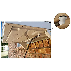 Air Jade 3/5 Inch(15mm) Air Conditioner Drain Hose Connector Elbow Fitting with Rubber Ring, Universal Fit Mini-Split AC Unit and Window Air Conditioning Unit