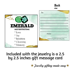 real raw beryl emerald stone tiny 4 to 6mm stud earrings with solid 925 sterling silver may birthstone gift for her niece daughter mom Uniquelan Jewelry (zambia-emerald)