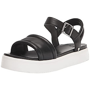 UGG Women's Zayne Ankle Strap Sandal, Black White, 8