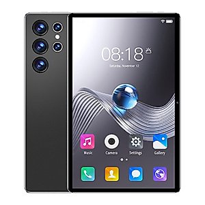 Jectse 10.1 Inch Tablet, 3200x1440 Resolution 8GB RAM 128GB ROM 4G LTE Tablet with 8MP 13MP Dual Camera, Gaming Tablet Computer for Kids Tablet (Black)