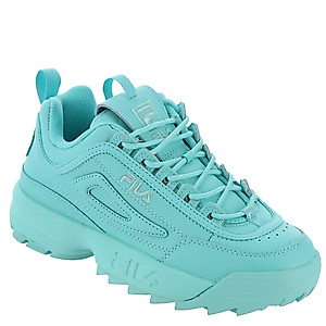 Fila Women's Disruptor Ii Premium Comfortable Sneakers, Aruba Blue/Aruba Blue/Aruba Blue, 7