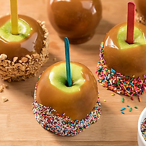 Concord Foods Caramel Apple Kit: Fall Favorite Treat - Indulge in Chewy Caramel Apples! Makes 10 Caramel Apples per Box, 5 oz (Pack of 2)
