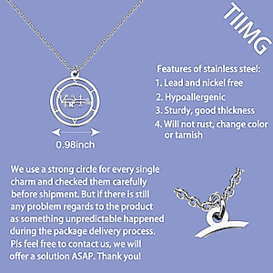 TIIMG Sitael Angel Sigil Pendant Jewelry Sitael Angel Seal Talisman Against Adversities Gift (SITAEL necklace)