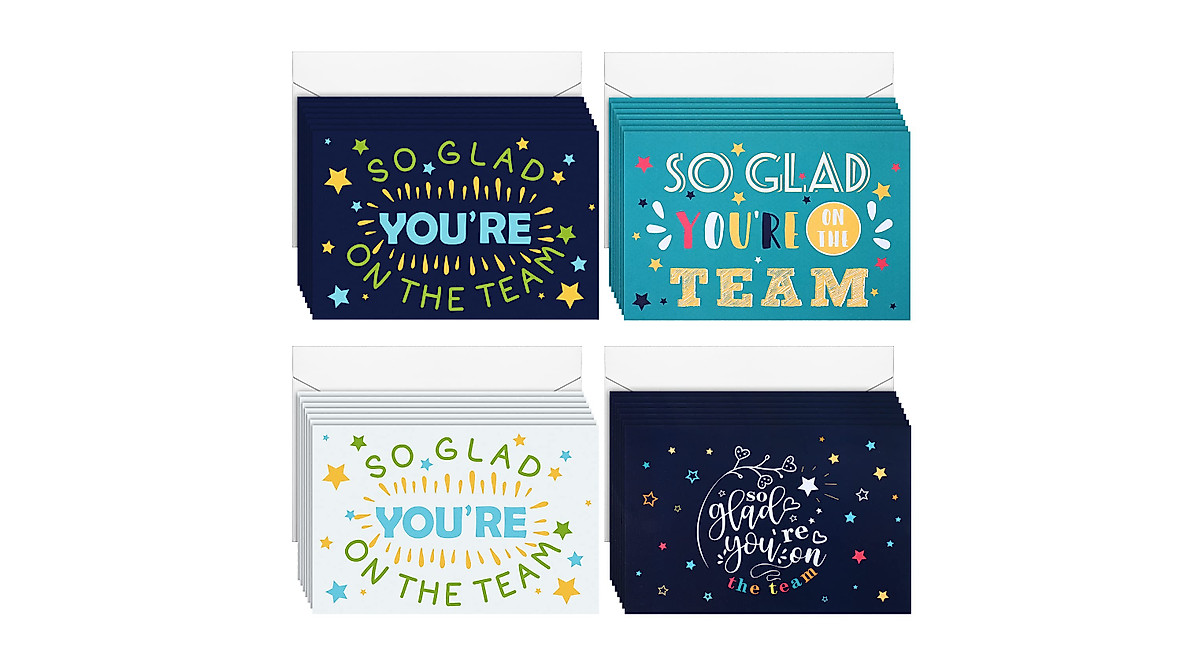 Welcome & Appreciation Cards: 48 Pack for Your Team