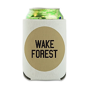 Wake Forest University Secondary Logo Can Cooler - Drink Sleeve Hugger Collapsible Insulator - Beverage Insulated Holder