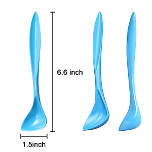 PetBonus 3-Pack Pet Food Can Spoon，Dog Cat Food Spoons, Long Handle Special Curved Design for Dog Cat Food Can Spoons