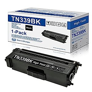 Compatible 1-Black TN339 TN-339 TN339BK Toner Cartridge Replacement for Brother TN 339 HL-L8350CDW HL-L8250CDN HL-L8350CDWT MFC-L8850CDW MFC-L8600CDW Printer Cartridge