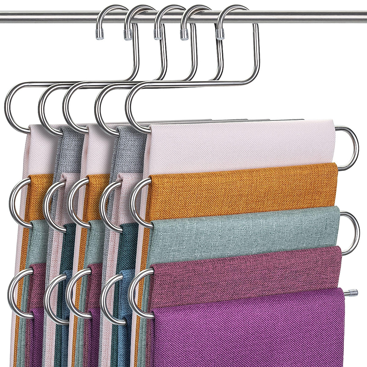 Mr. Pen- Pants Hangers Space Saving, 5 Pack, Pant Hangers Space Saving, Hangers for Pants Hanger, Pant Hanger for Pants, Hangers Pants, Jeans Hangers Space Saving, Jean Hangers Space Saving