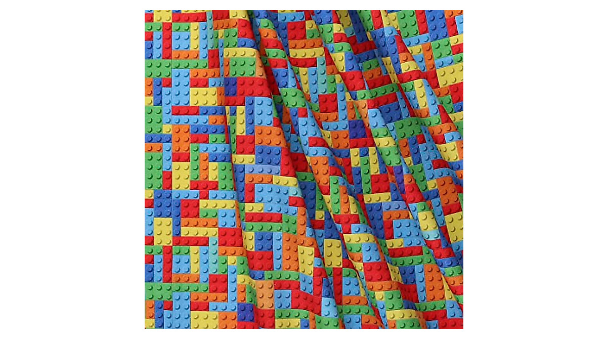 Mook Fabrics Cotton Building Blocks - 15 Yard Bolt