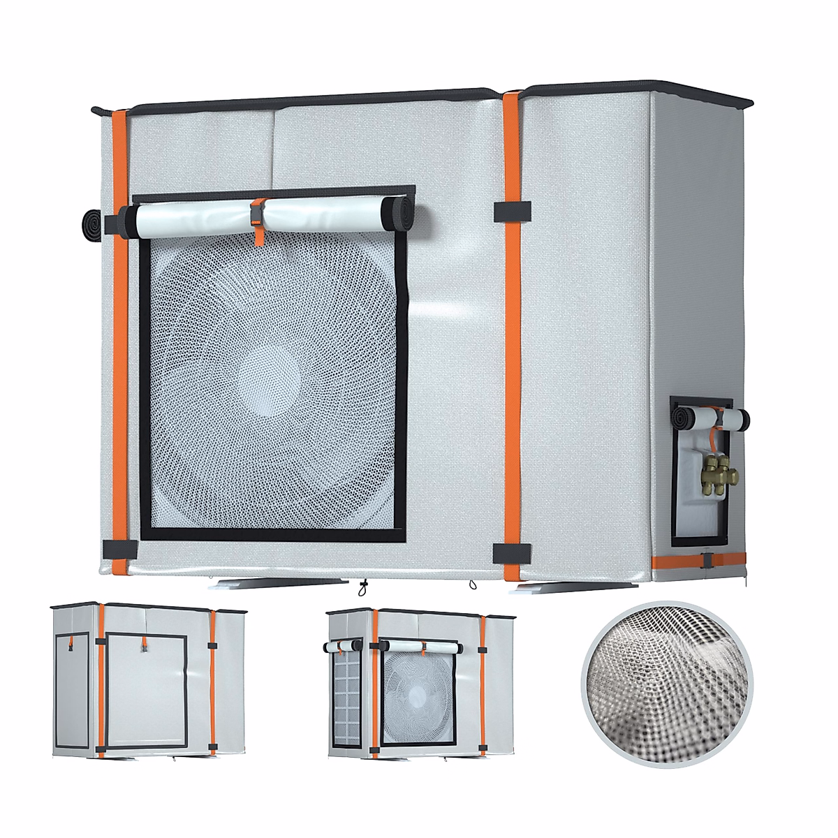 Air Conditioner Cover, Outdoor Mini Split Cover for Air Conditioner Outside Unit, Can be Used in Air Conditioner Operation, AC Protector for All Seasons, 33"L x 13"W x 25"H for 9000-24000 BTU