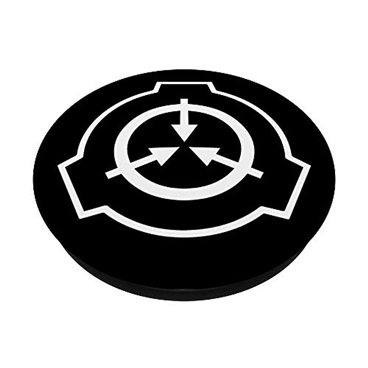 SCP Foundation Logo Front and Back Print PopSockets PopGrip: Swappable Grip for Phones & Tablets