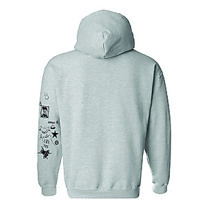 ALLNTRENDS Adult Hoodie Harry Tattoos 2021 Newest Sweatshirt Cool Top Trendy Hooded (2XL, Sporty Grey)