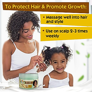Sofn'Free n'Pretty GroHealthy Olive Oil Cream for Hair Growth - Reduces Breakage, Rebuilds, Strengthens & Protect Hairs for Healthy, Shiny, Longer, and Thicker - 8.8 oz (Pack of 1)