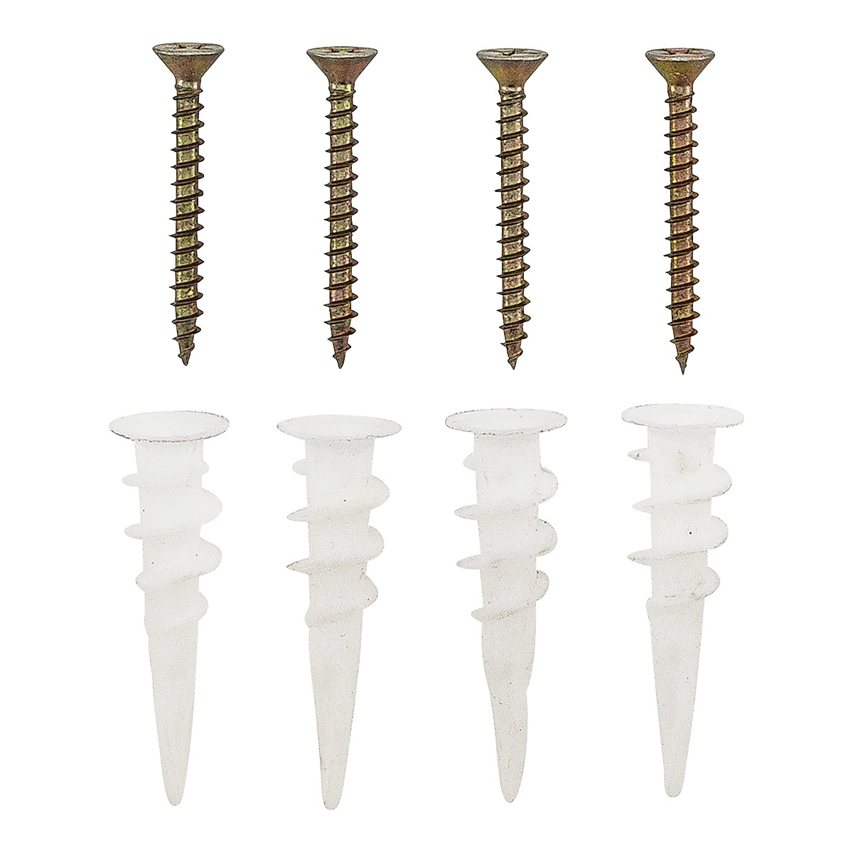 Allen Company Stronghold Steel Hooks, 2-Hooks Per Pack, Brass/Gold