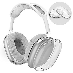 Galafoki for AirPod Max Case Cover, Clear Soft TPU Anti-Scratch Protective Case Cover, No Yellowing Transparent Accessories for Apple AirPods Max (Clear)