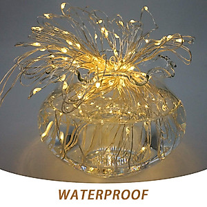 YiShine 200 LED Solar Wire Lights 72FT String Fairy Lights with 8 Modes Outdoor Waterproof Warm White Lights for Home Garden Patio Wedding and Party Bright Light Festival Decoration