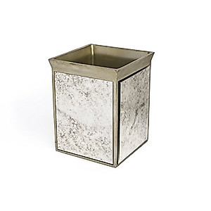 Kassatex APL-WB Palazzo Wastebin, Silver