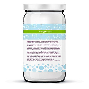 Kids Calming Bath Salts with Natural Essential Oils - Eucalyptus Scent, 15 oz, Pack of 1