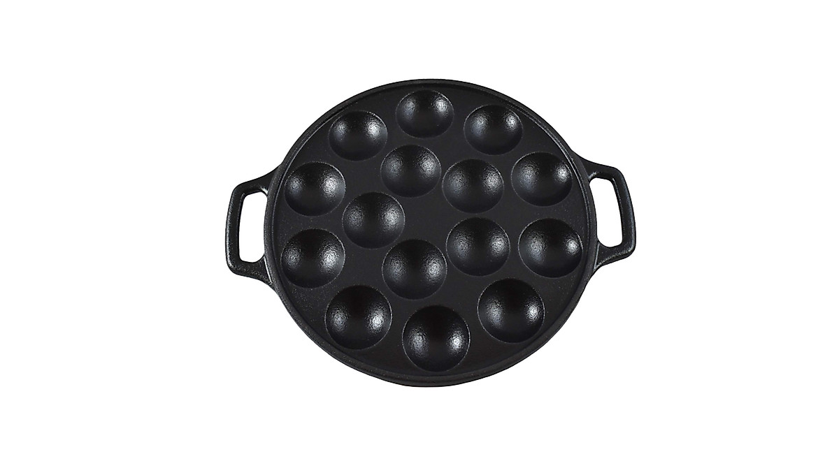 Cast Iron Poffertjes Pancake Pan - Non-Stick Dutch Mini Pancake Maker