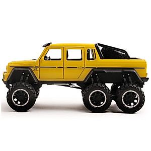Vokodo Luxury Model Truck 6X6 Off-Road SUV 1:32 Scale G63 with Opening Doors Lights and Sounds Realistic Toy Vehicle Kids Exotic Car Freewheel Great Gift for Children Boys Girls Toddlers