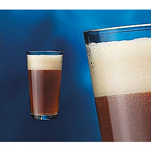 Glaver's Drinking Glasses Set of 8 Mixed Glassware Set, 4 Highballs 17 Oz., 4 Whiskey Glasses 13 Oz., Great For Cocktail Whisky and other Beverages. Dishwasher Safe.