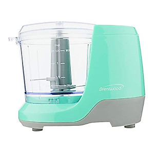 Brentwood MC-109BL Appliances 1.5-Cup Mini Food Chopper (Blue)