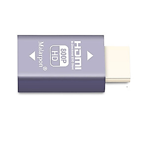 Malarpon Hdmi Edid Emulator Passthrough 3rd Generrtion Aluminum fit Headlesskeep The EDID of The Monitor Active Switches and Extenders 1280x800@59Hz 3P
