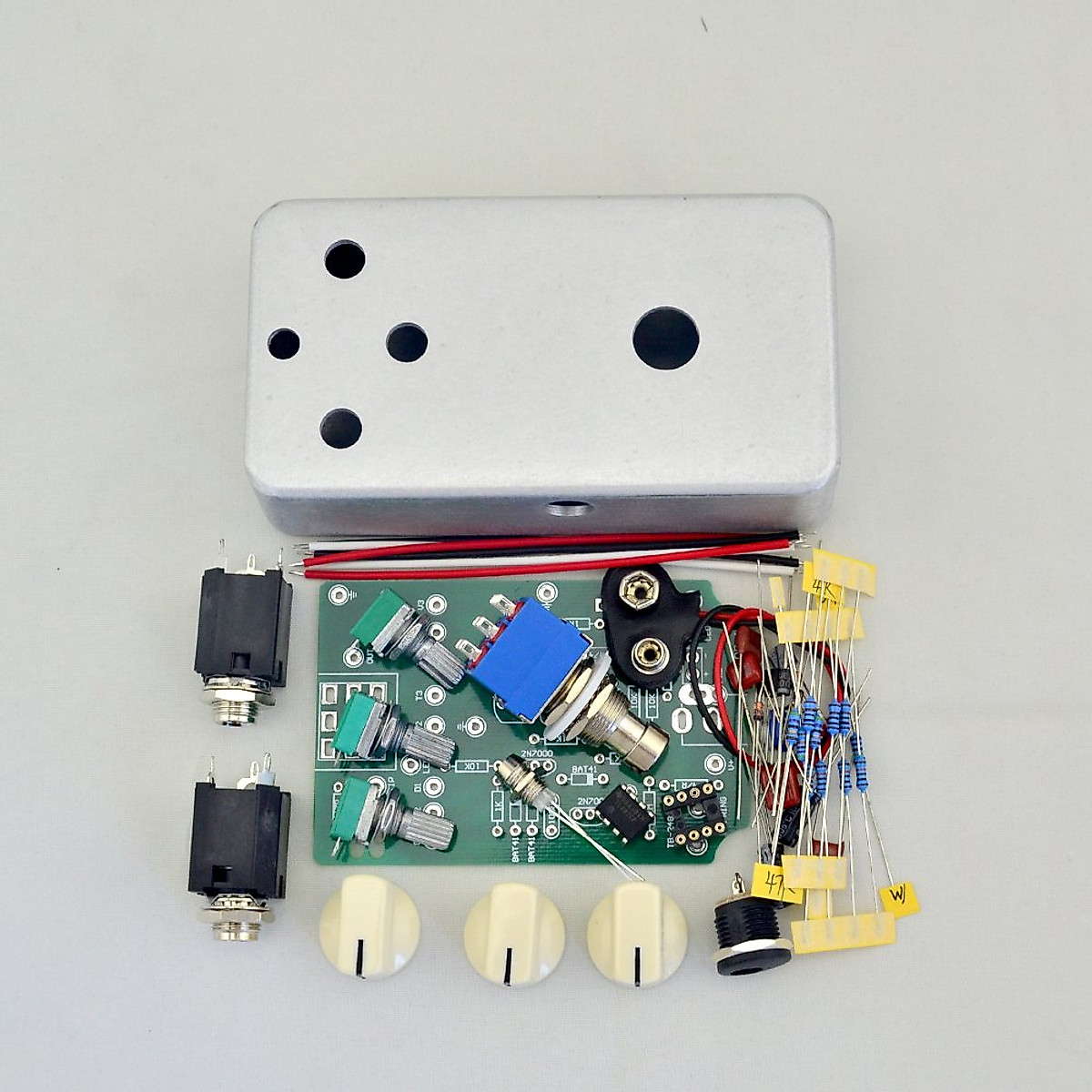 DIY Overdrive(OD1) Effect pedal Kit With 1590B Hammond 1590B Style Aluminum Box