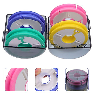 BESPORTBLE Fishing Line Bobbins Line Spool Box Fishing Line Storage Holder Fishing Snell Leader Rigs Foam Spool for Fly Fishing Tippet Holder Line Organizer Storage Accessories
