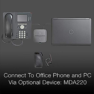 Plantronics Voyager 5200 UC Bluetooth Headset Bundle - for Smartphones, PC, MAC Using RingCentral Software or App, Global Teck w/Wall Charger 206110-101